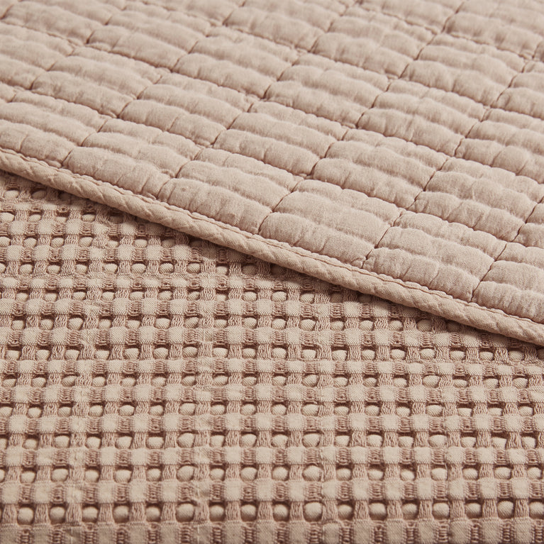 Levtex Home Mills Grey Quilted Throw - Cotton
