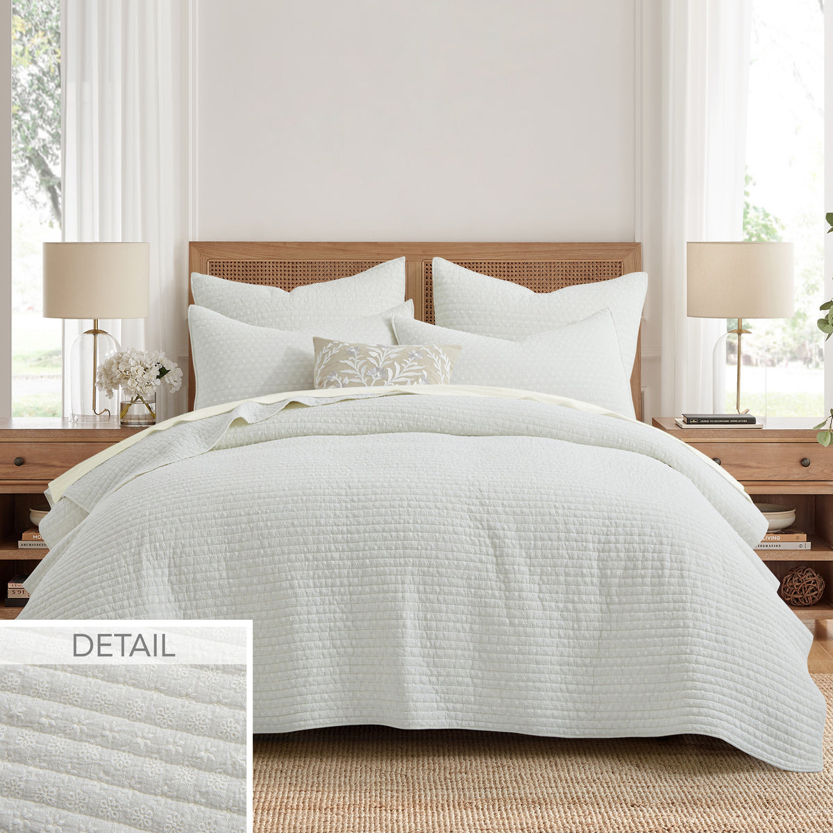 Levtex Home Eyelet Cream Quilt Set - Cotton