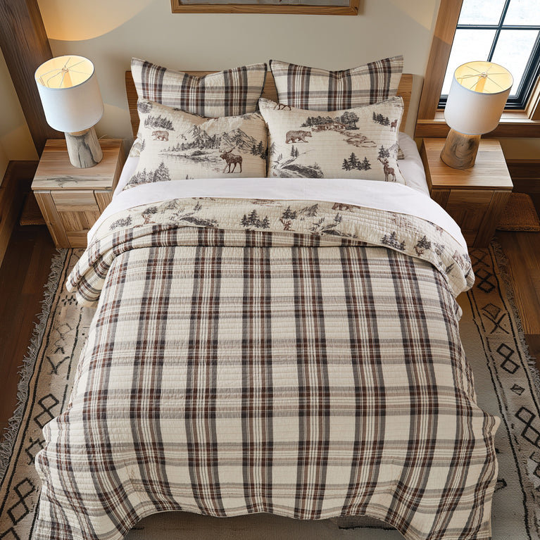 Levtex Home Lodge Toile Quilt Set - Cotton
