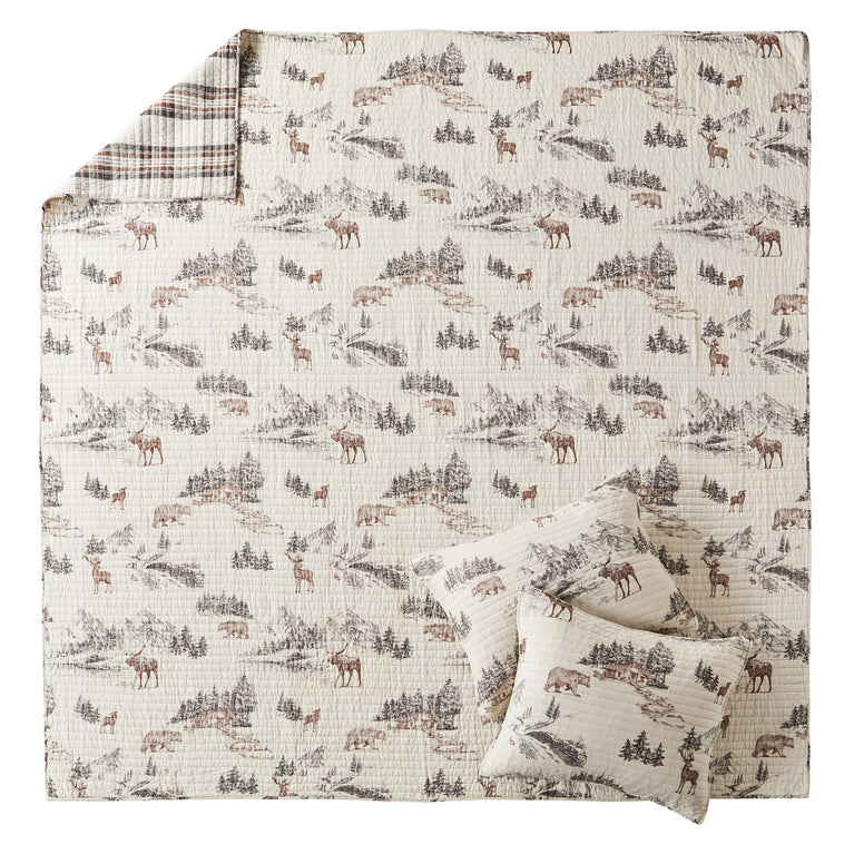 Levtex Home Lodge Toile Quilt Set - Cotton