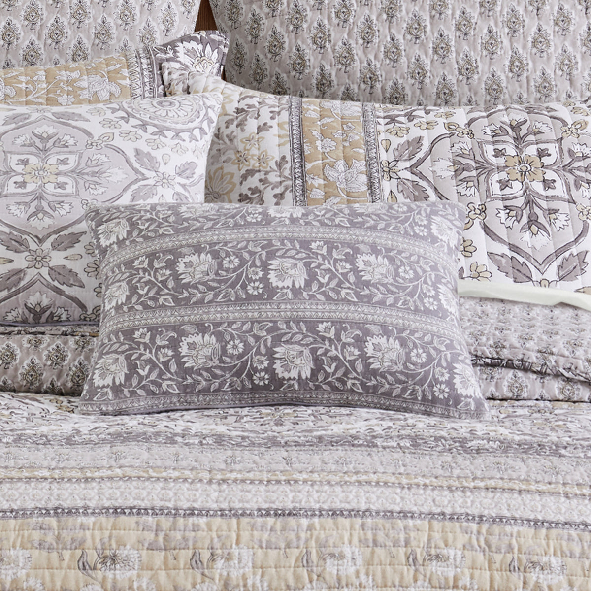 Levtex Home Lirelle Quilted Stripe Block Pillow