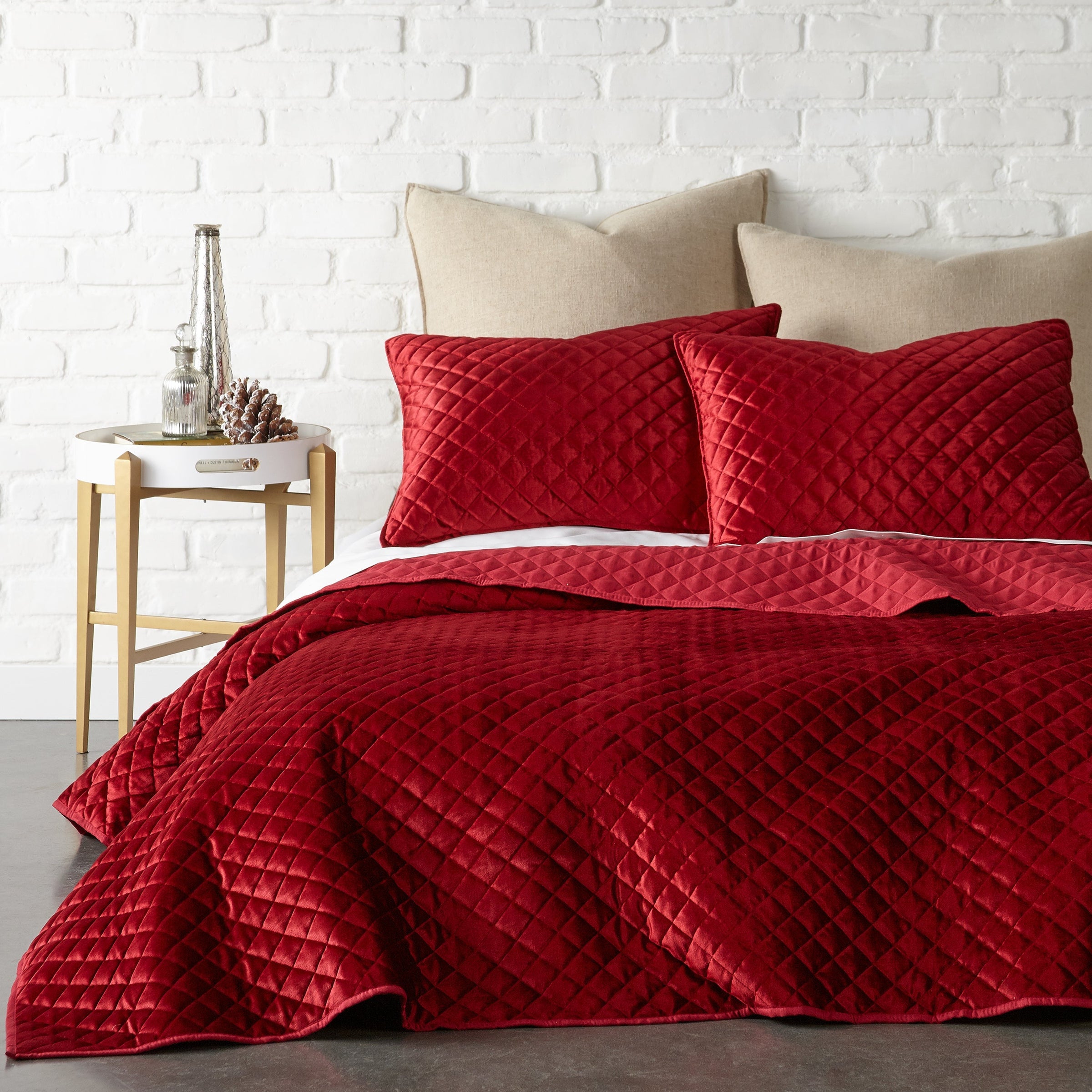 Levtex Home Red Velvet Quilt Set - Polyester | Levtex Home