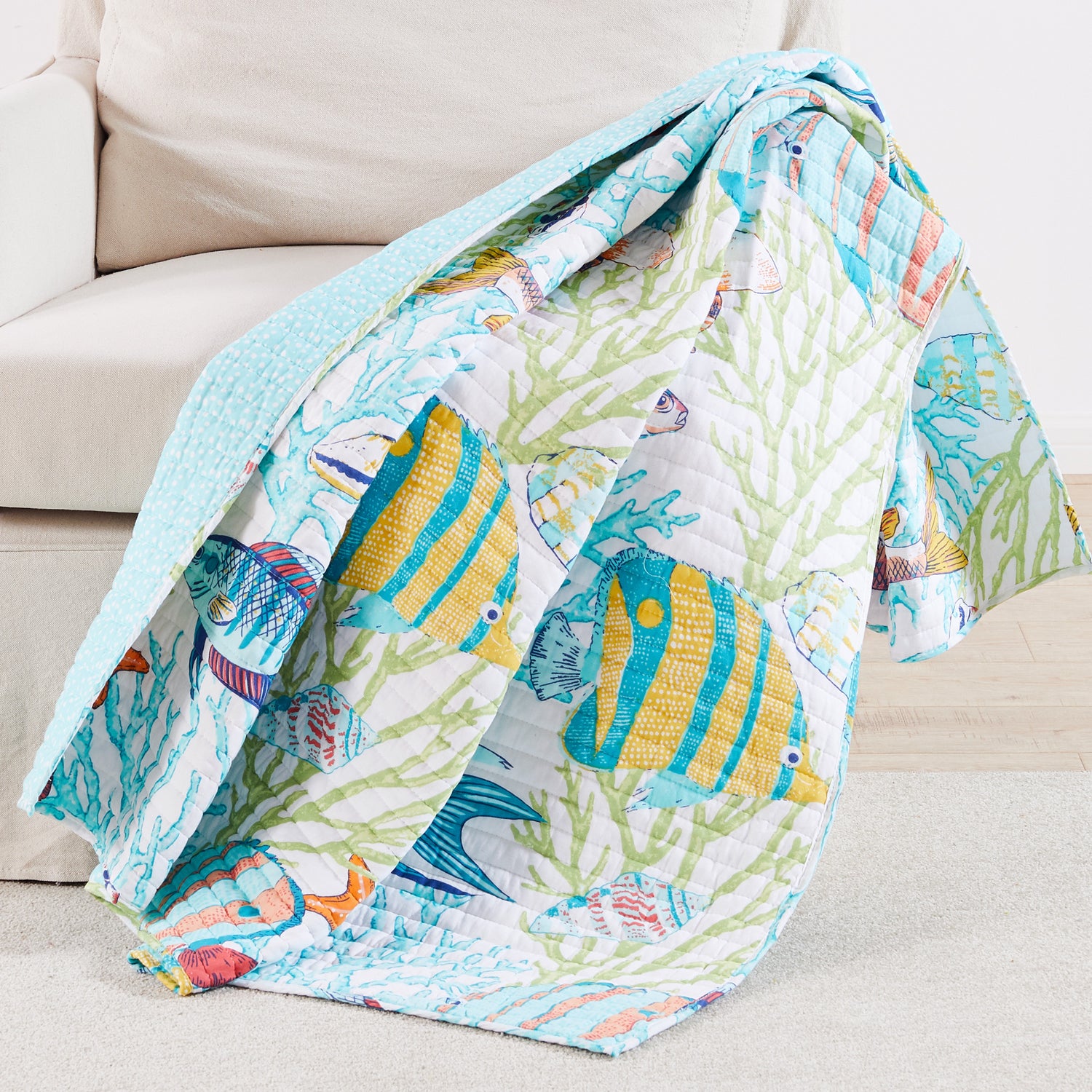 Levtex Home Beachwalk Quilted Throw - Cotton | Levtex Home