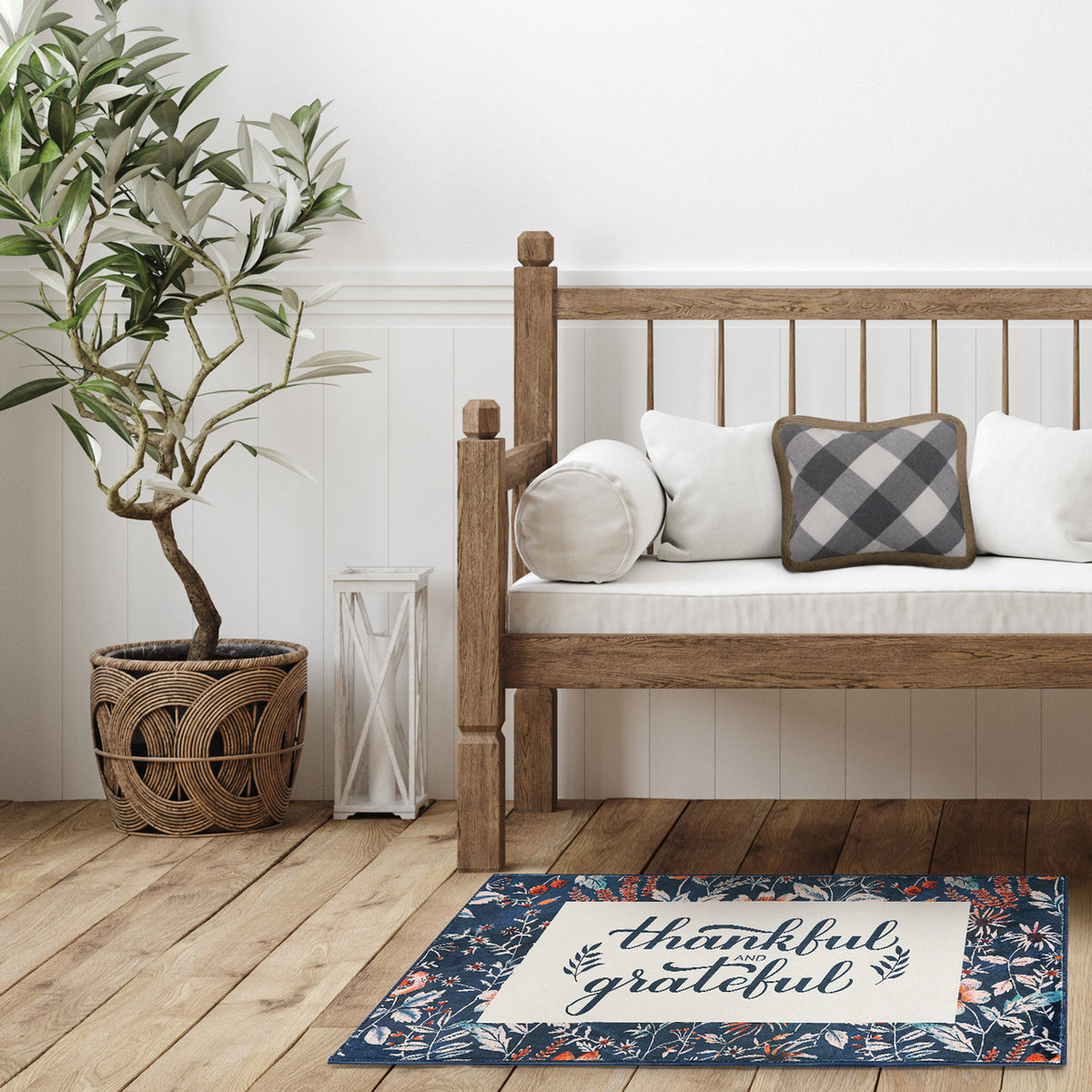 Levtex Home Harvest Rug Thanks 20x34 - Polyester | Levtex Home