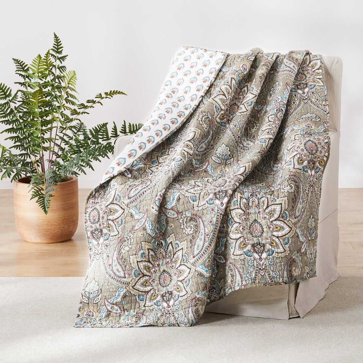 Levtex Home Kassandra Quilted Throw - Cotton