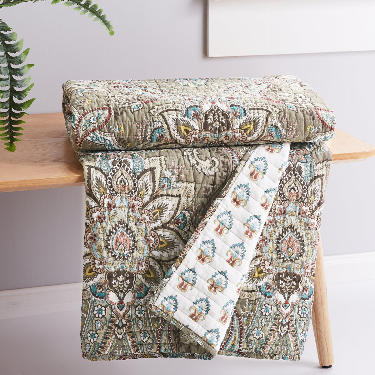 Levtex Home Kassandra Quilted Throw - Cotton