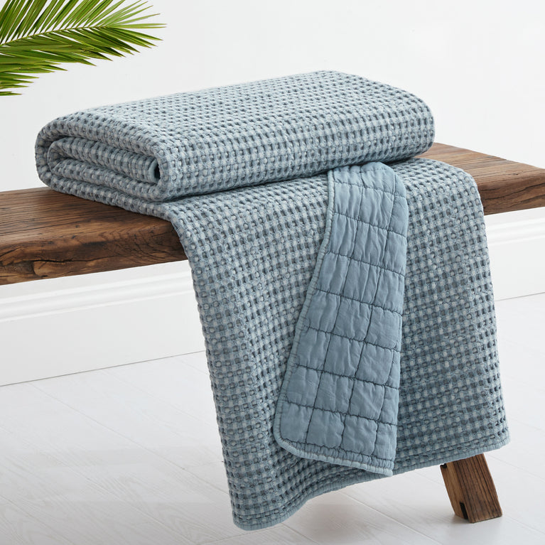 Levtex Home Mills Grey Quilted Throw - Cotton