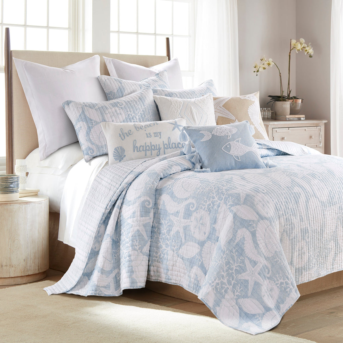 Levtex Home Stillwater Blue Quilt Set - Cotton