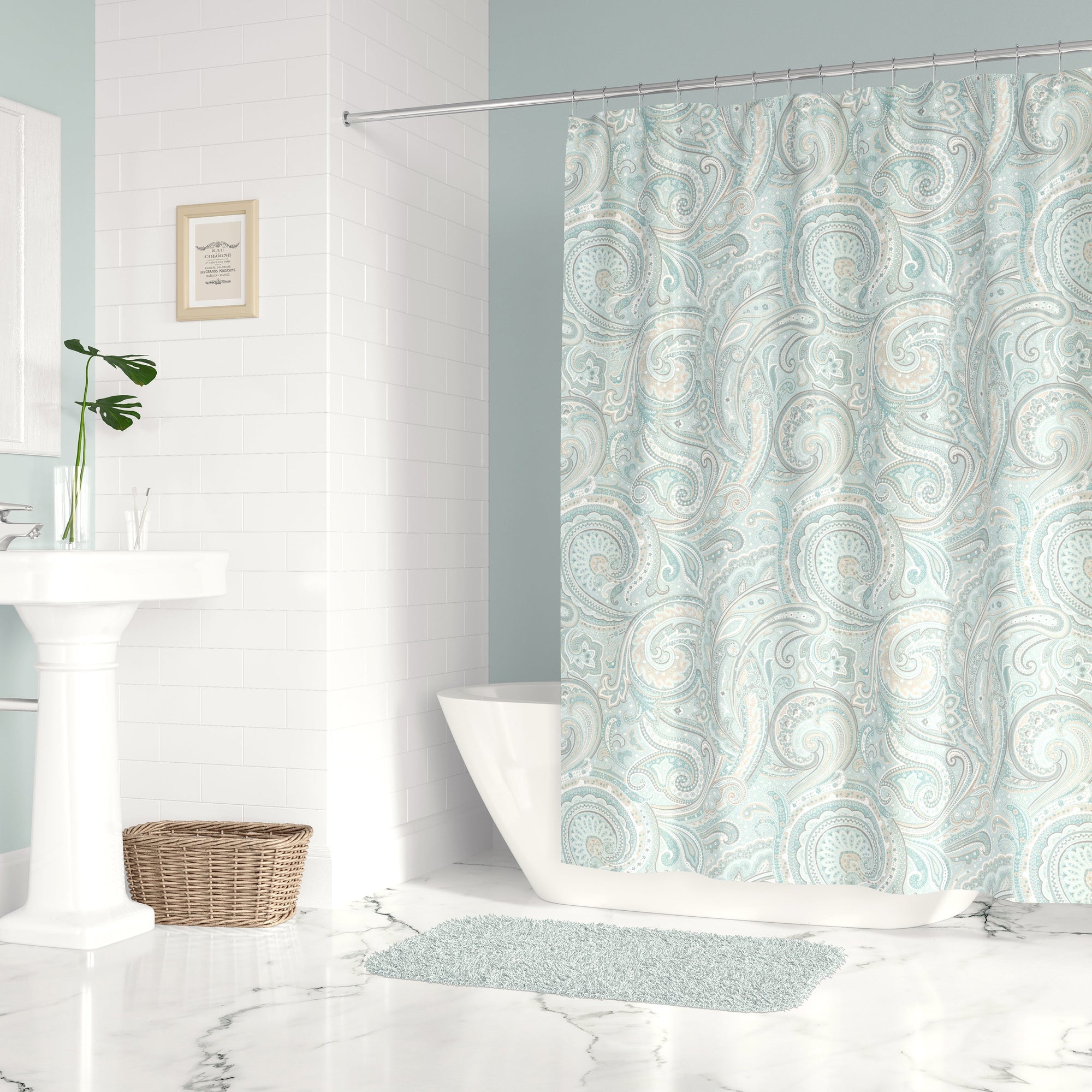 Levtex Home Spruce Spa Shower Curtain - Cotton | Levtex Home