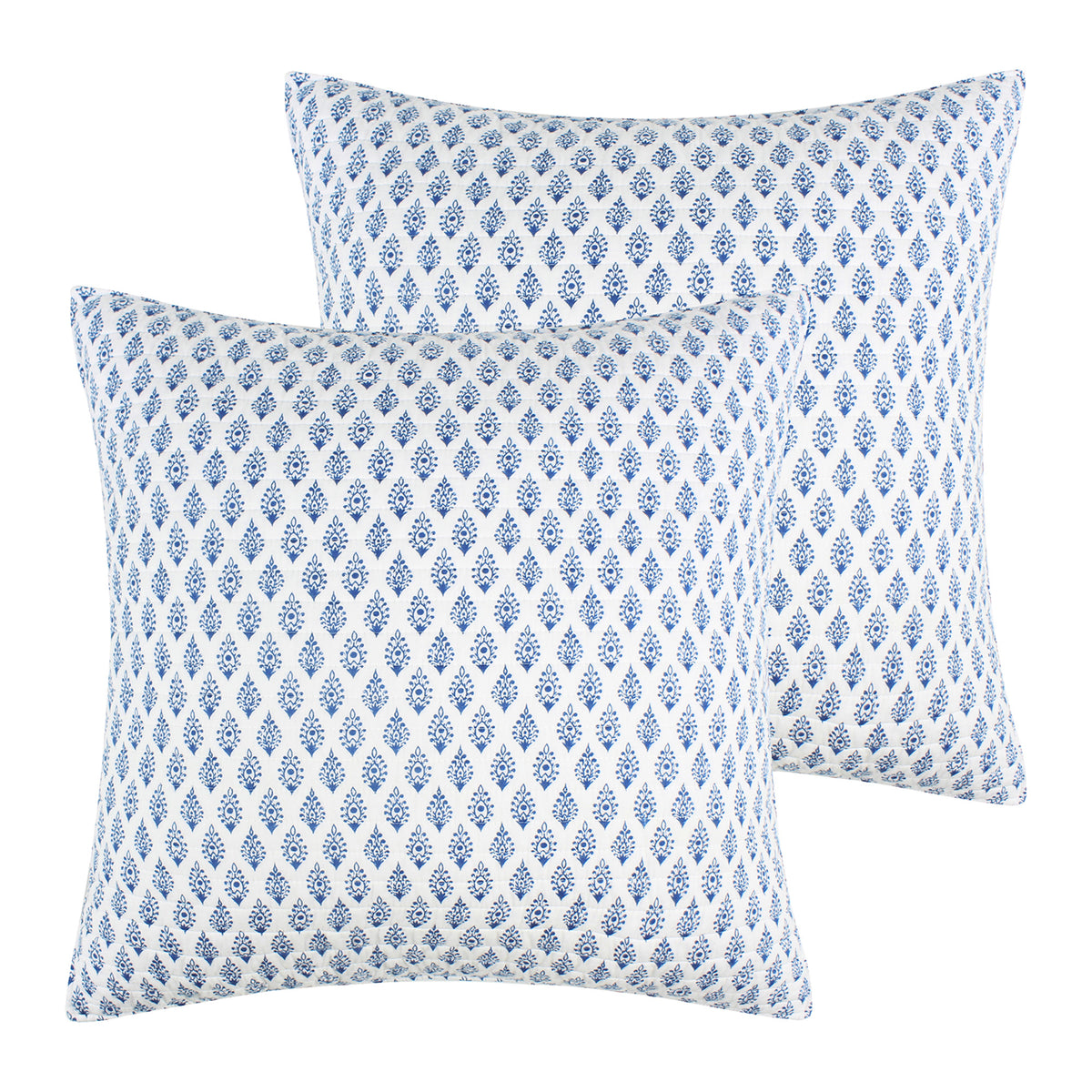 Levtex Home Clara Blue Euro Sham Set of 2 - Cotton | Levtex Home