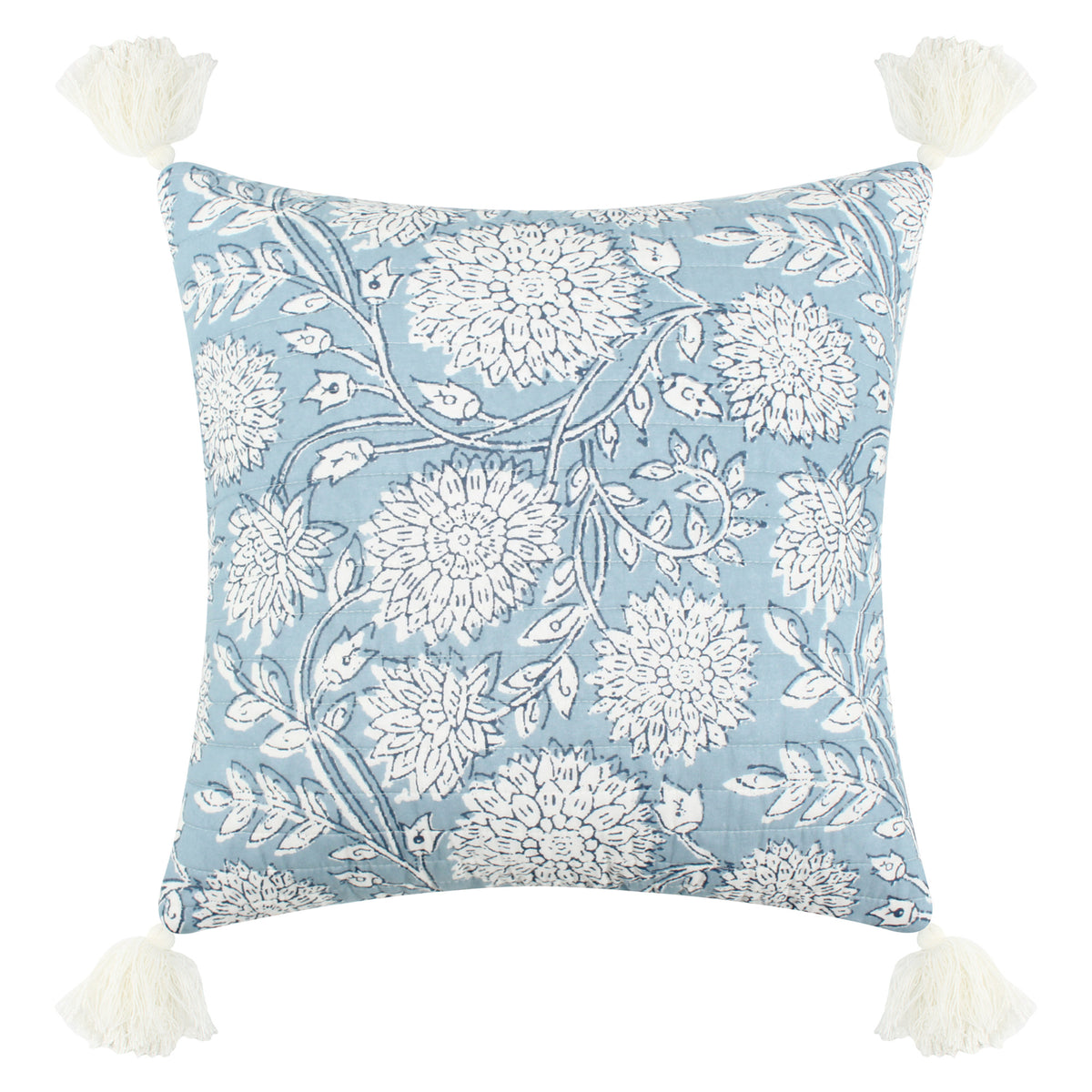 Levtex Home Adare Blue Tassel Pillow | Levtex Home