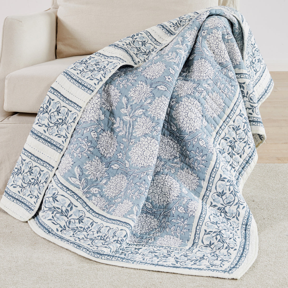 Levtex Home Adare Quilted Throw - Cotton | Levtex Home