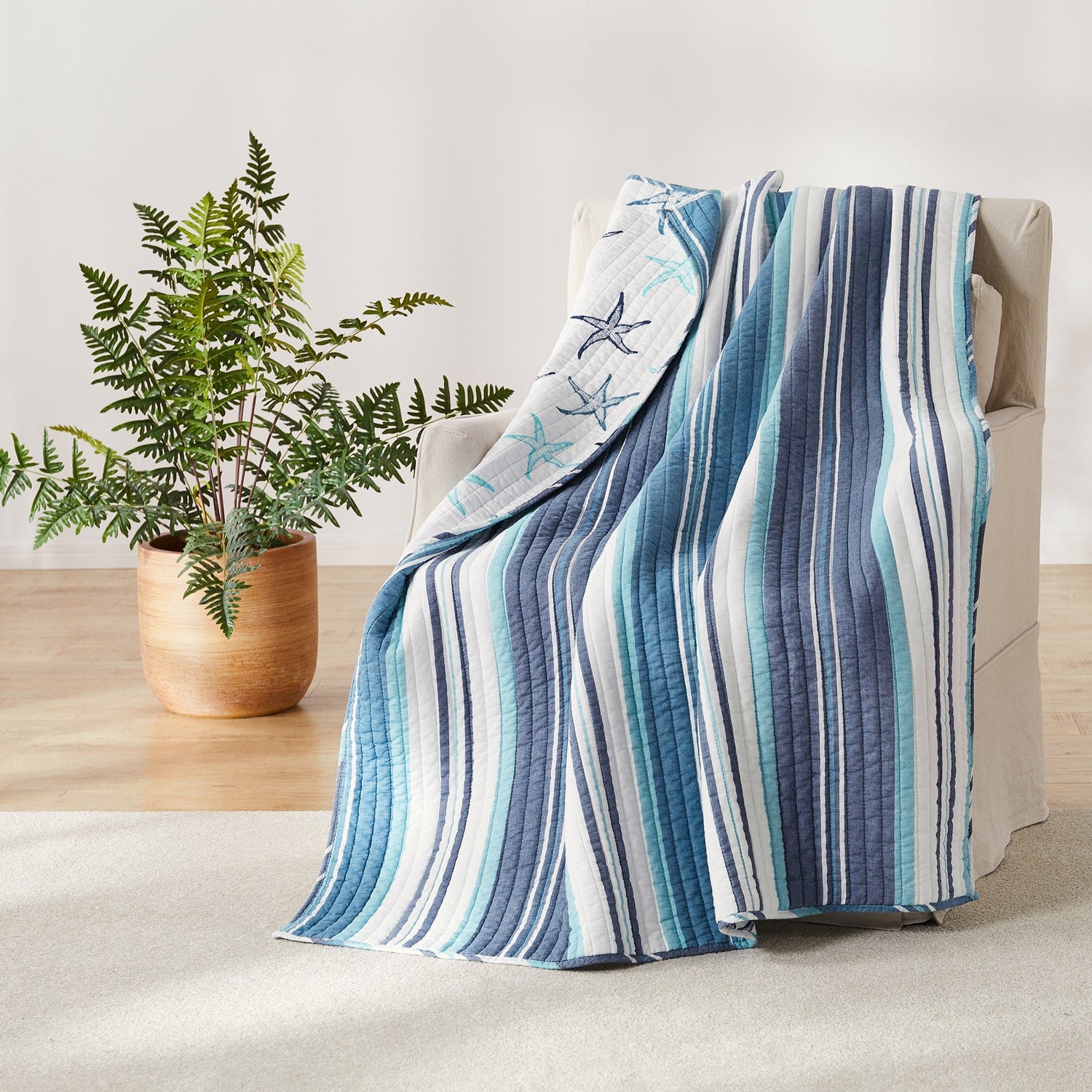 Levtex Home Camps Bay Quilted Throw - Cotton | Levtex Home